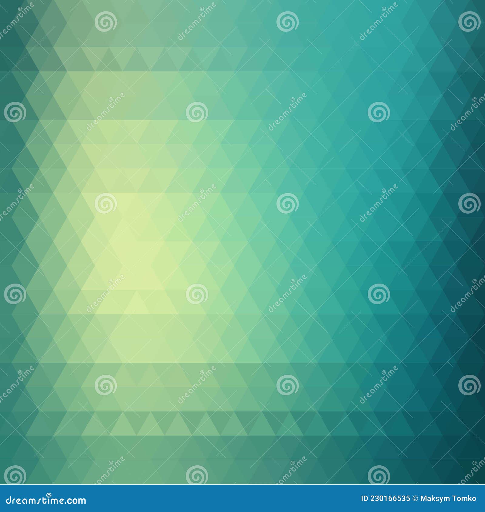 Vector Abstract Irregular Polygonal Square Background - Triangle Low Poly Pattern - Blue Green ...