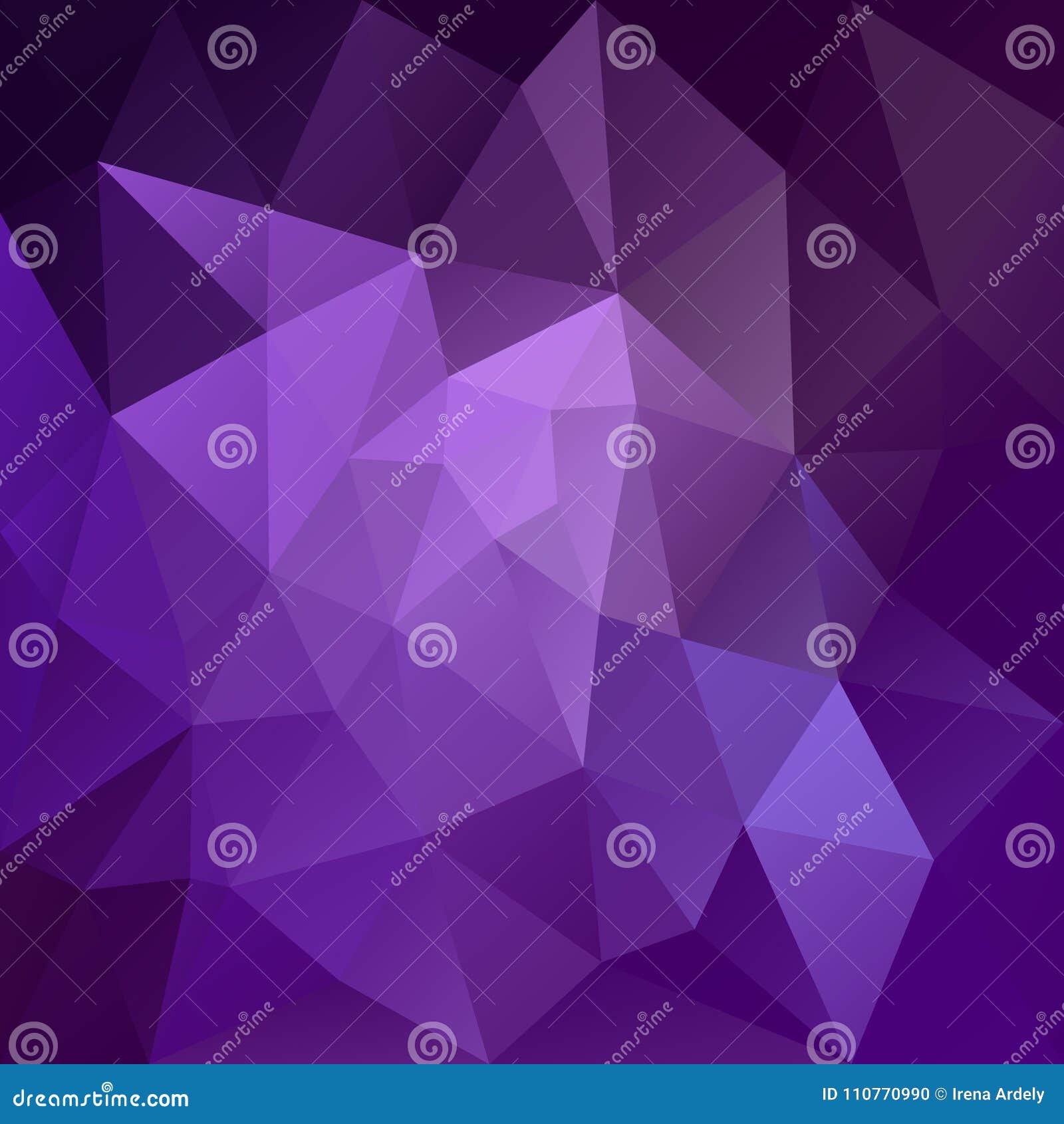Vector Irregular Polygonal Square Background - Triangle Low Poly ...