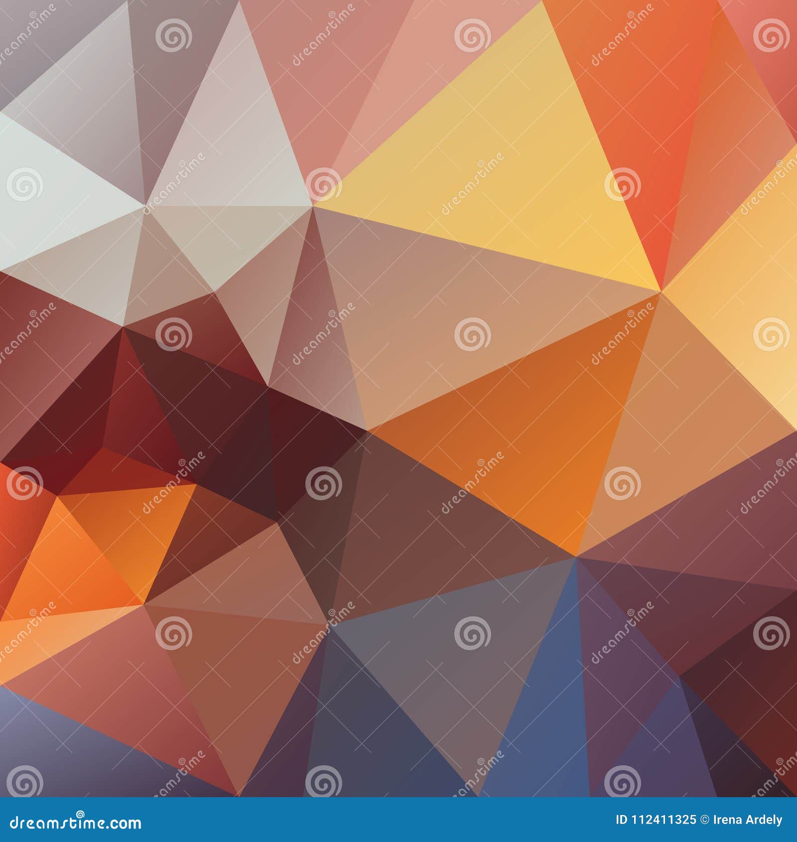 Vector Irregular Polygonal Square Background - Triangle Low Poly ...