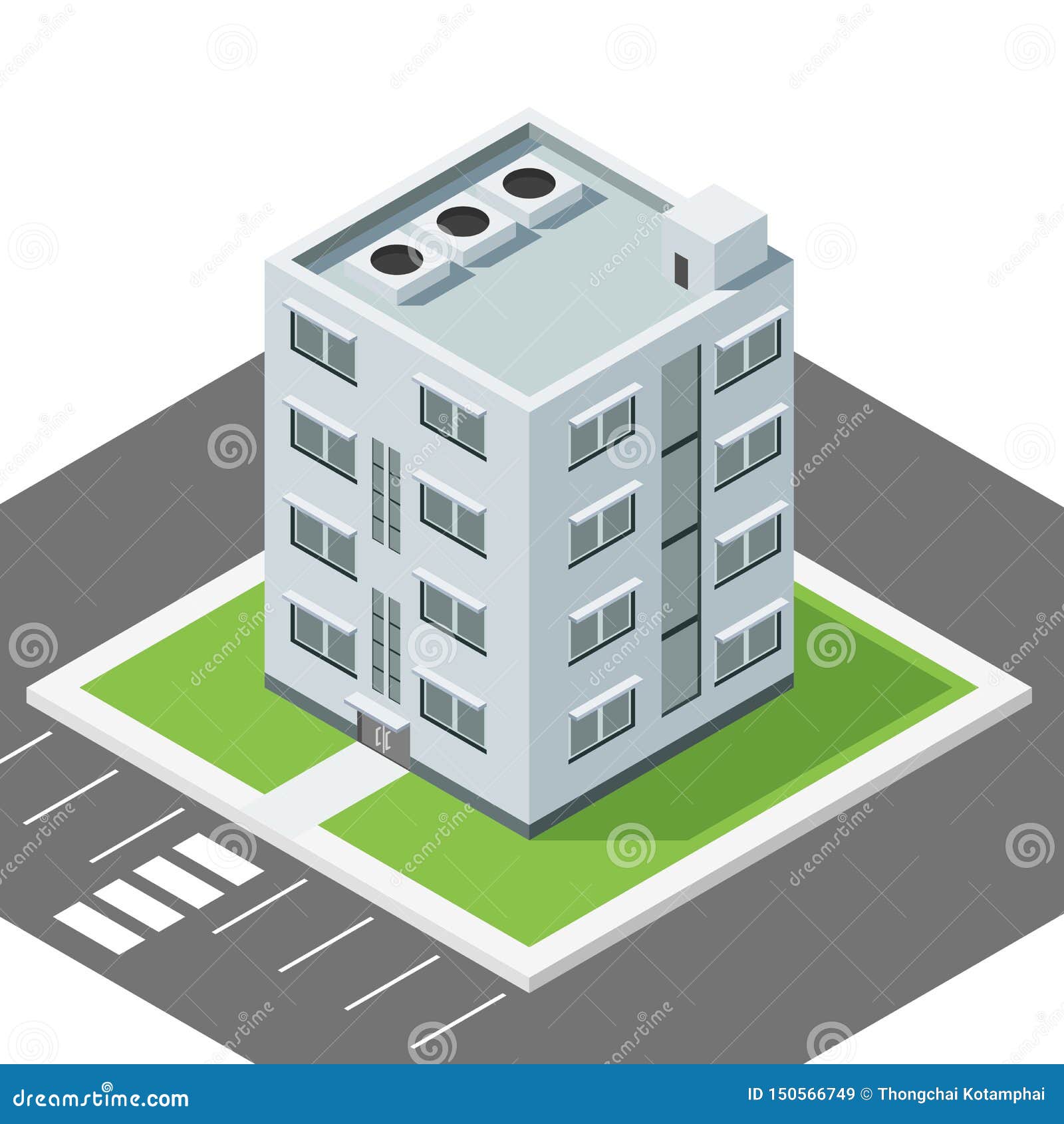 Vector Abstract Isometric Building Urban House Flat Stock Vector ... Vector Abstract Isometric Building Urban House Flat Stock Vector ...