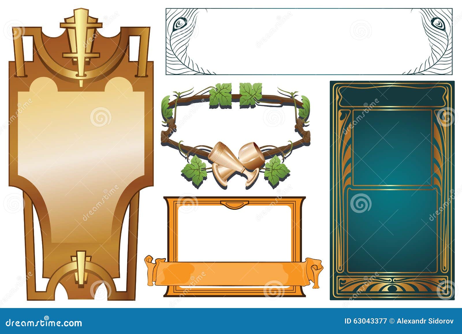 Vector Abstract Labels on Different Versions Stock Vector ...