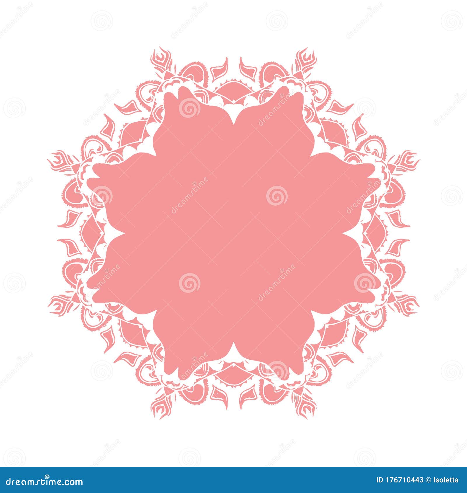 Vector abstract lacy frame stock vector. Illustration of graphic ...