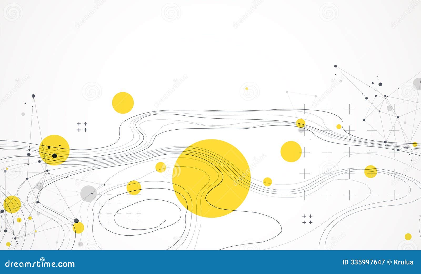 Abstract Landscape Geodesy Topography Map Background. Art Line Texture ...