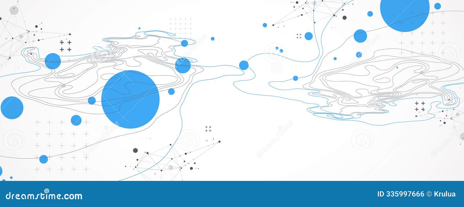 Landscape Geodesy Topographic Map Background. Grey Topographic Lines ...