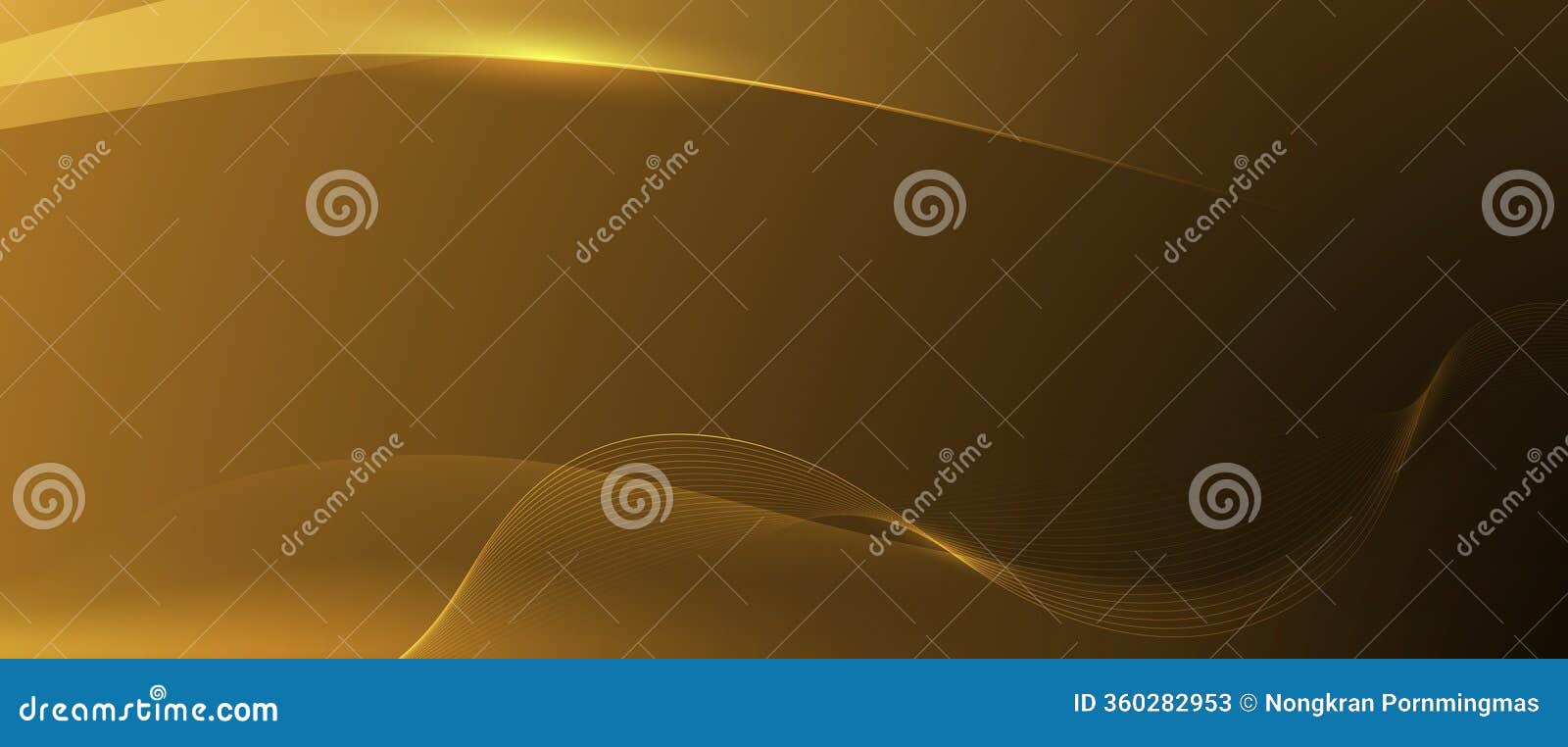Vector Abstract Light Gold Effect, Flow Line, Motion Pattern and Golden ...