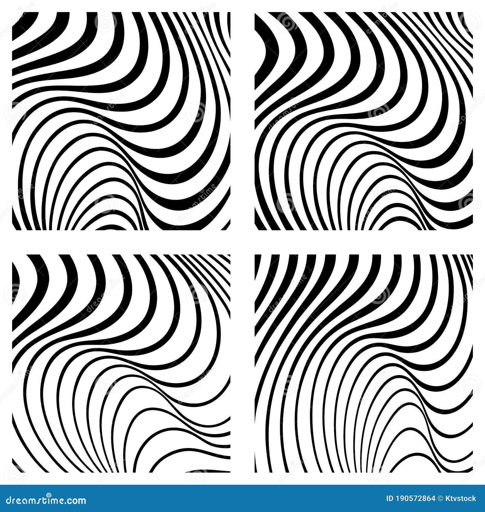 Vector Abstract Line Patterns Set. Stock Vector - Illustration of ...