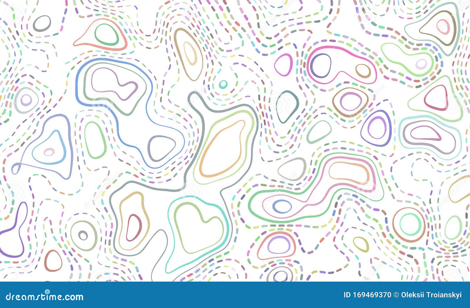 Vector Abstract Lines and Dotted Relief Background. Stock Vector ...