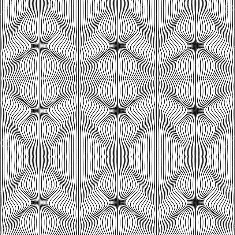 Vector Abstract Lines Pattern Waves Background Stock Vector