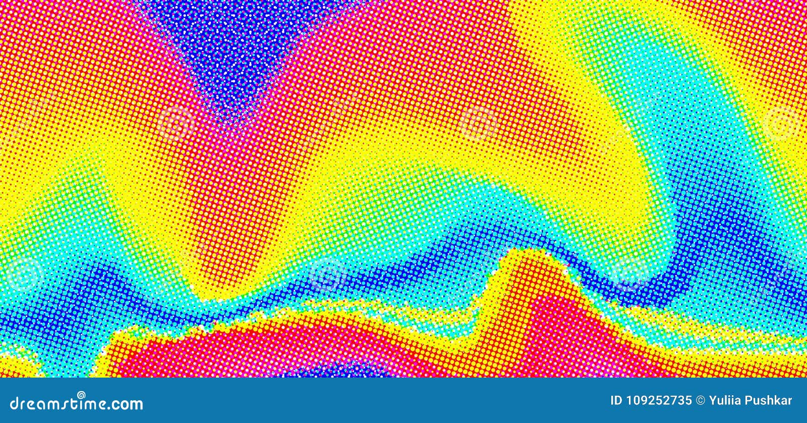 Vector Abstract Liquid Background. Halftone Waves Stock Vector ...