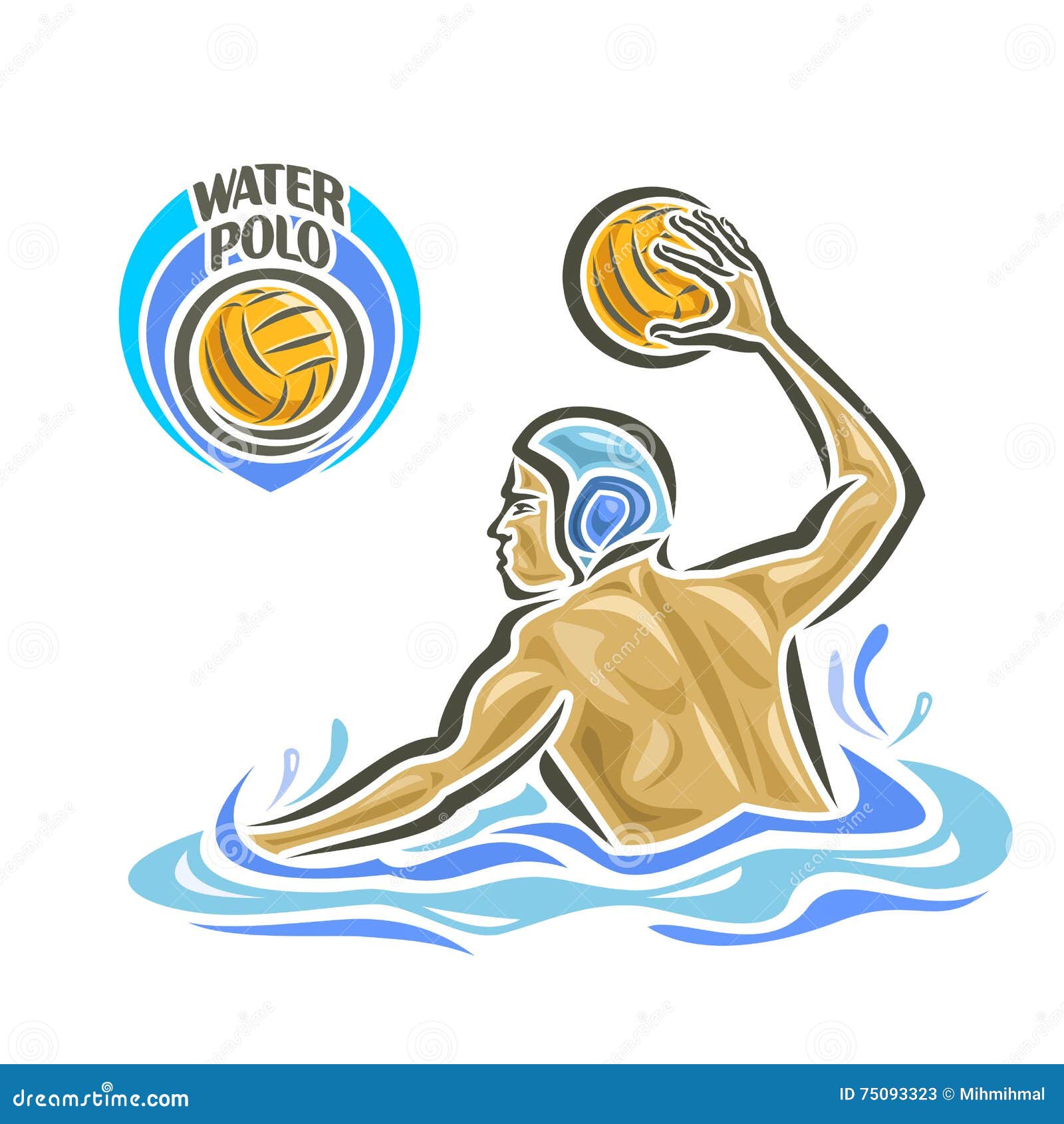Water Polo Cap Stock Illustrations – 272 Water Polo Cap Stock ...