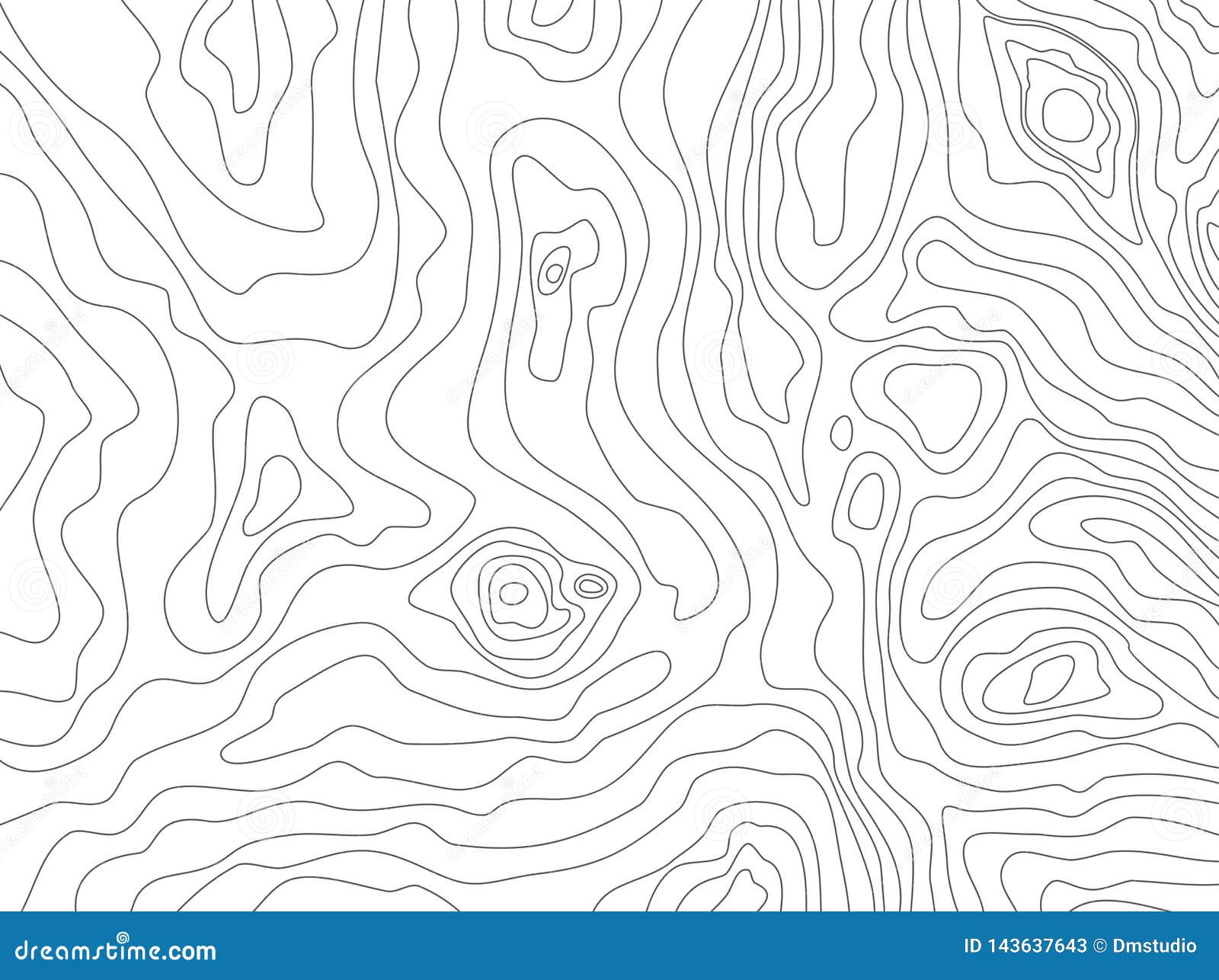 Vector Abstract Map Pattern with Wavy Lines Stock Vector - Illustration ...
