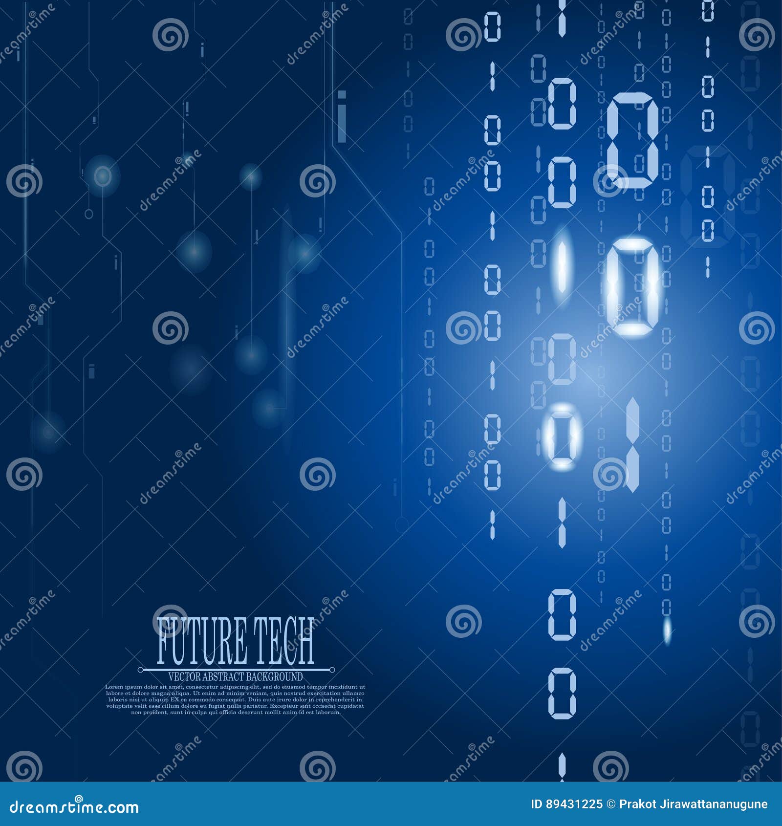 Vector Abstract Matrix Circuit Background Stock Vector - Illustration ...