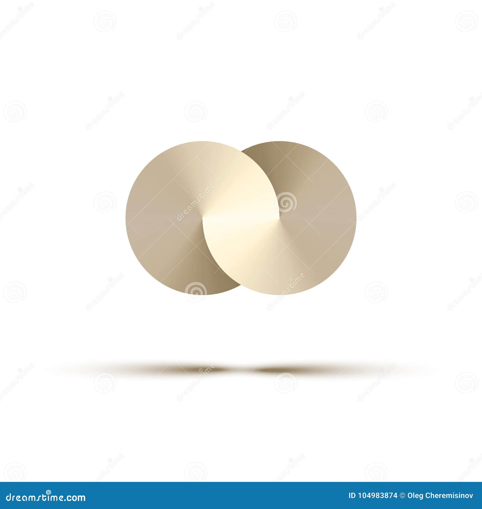 Vector Abstract Metal Circles. Logo Design Element. Stock Vector ...