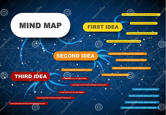 Vector Abstract Mind Map Infographic Template Stock Vector ...