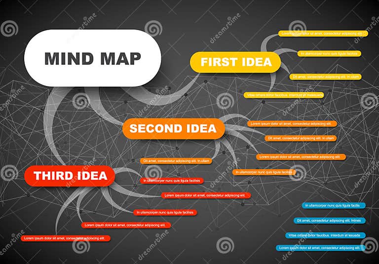 Vector Abstract Mind Map Infographic Template Stock Vector ...