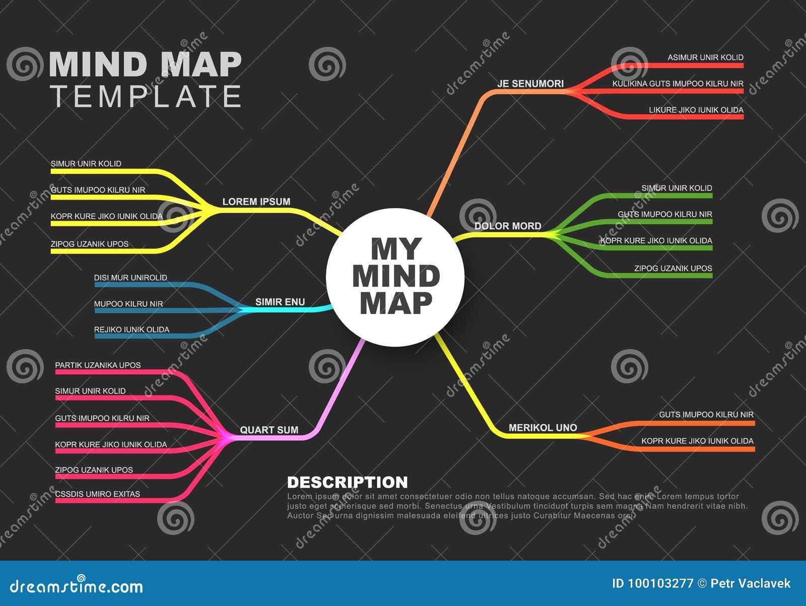 Vector Abstract Mind Map Infographic Template Stock Vector ...
