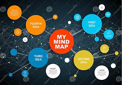 Vector Abstract Mind Map Infographic Template Stock Vector ...