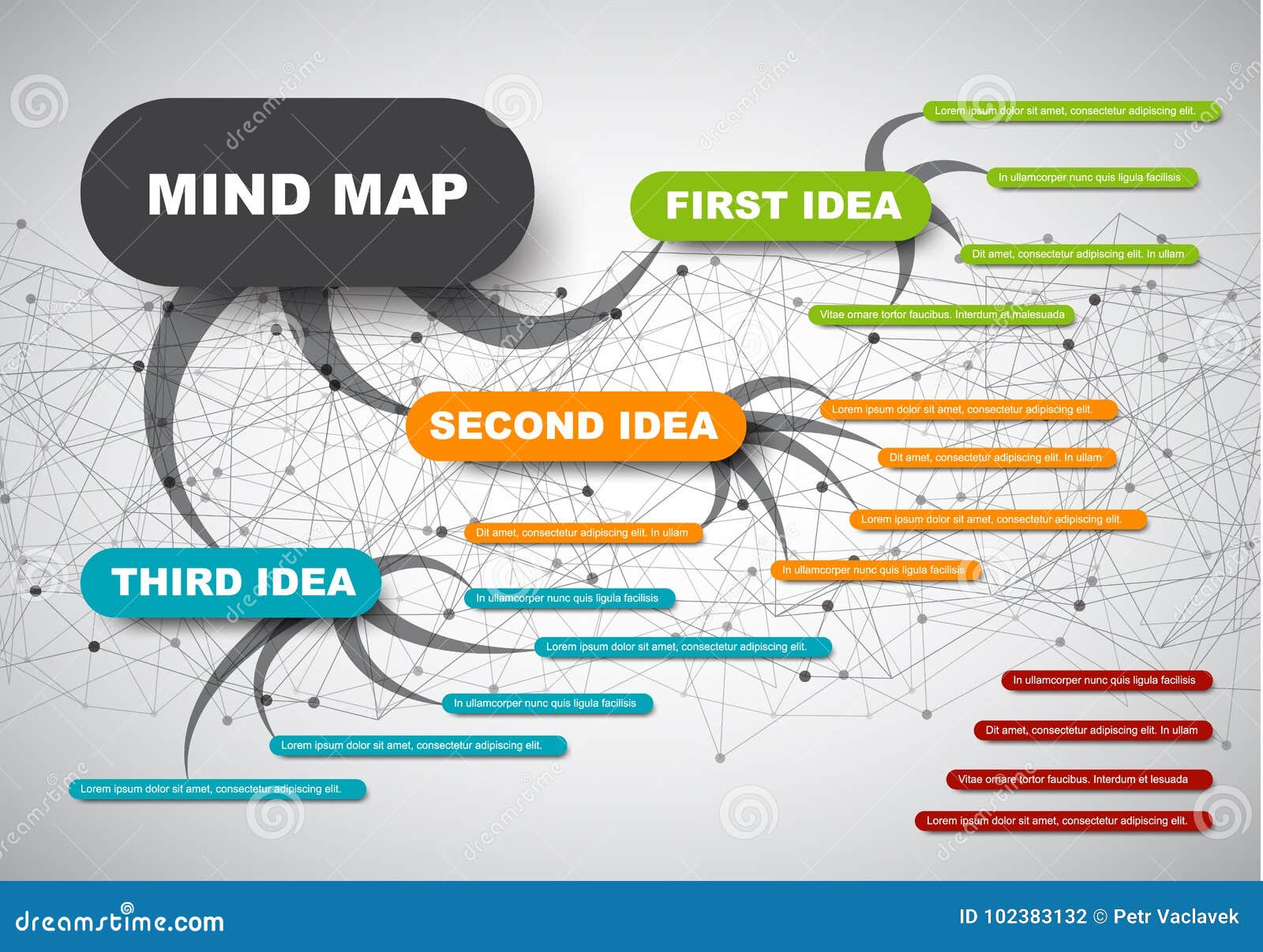 Vector Abstract Mind Map Infographic Template Stock Vector ...