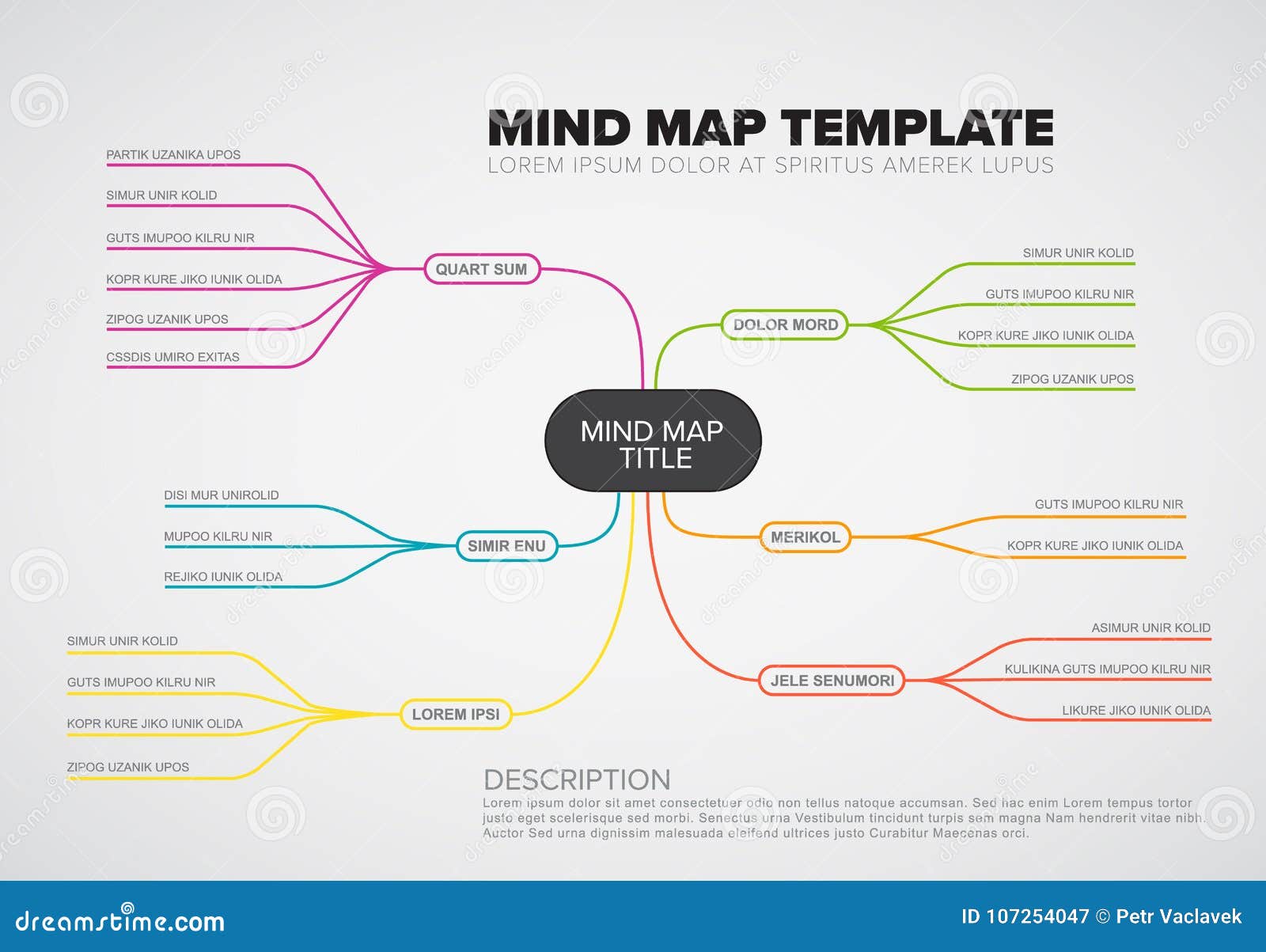 Vector Abstract Mind Map Infographic Template Stock Vector ...