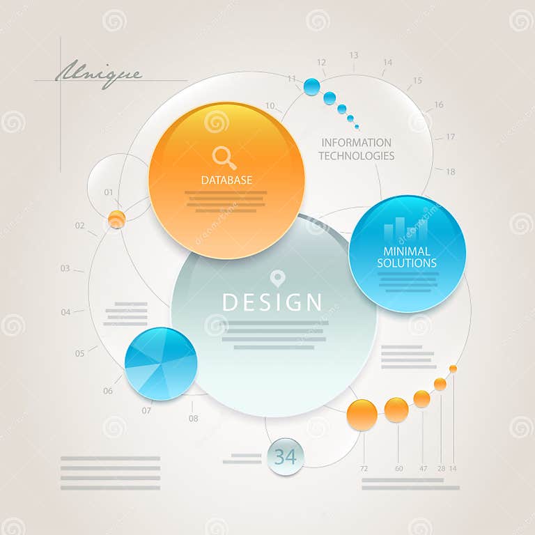 Vector Abstract Information Design Template Stock Vector - Illustration ...