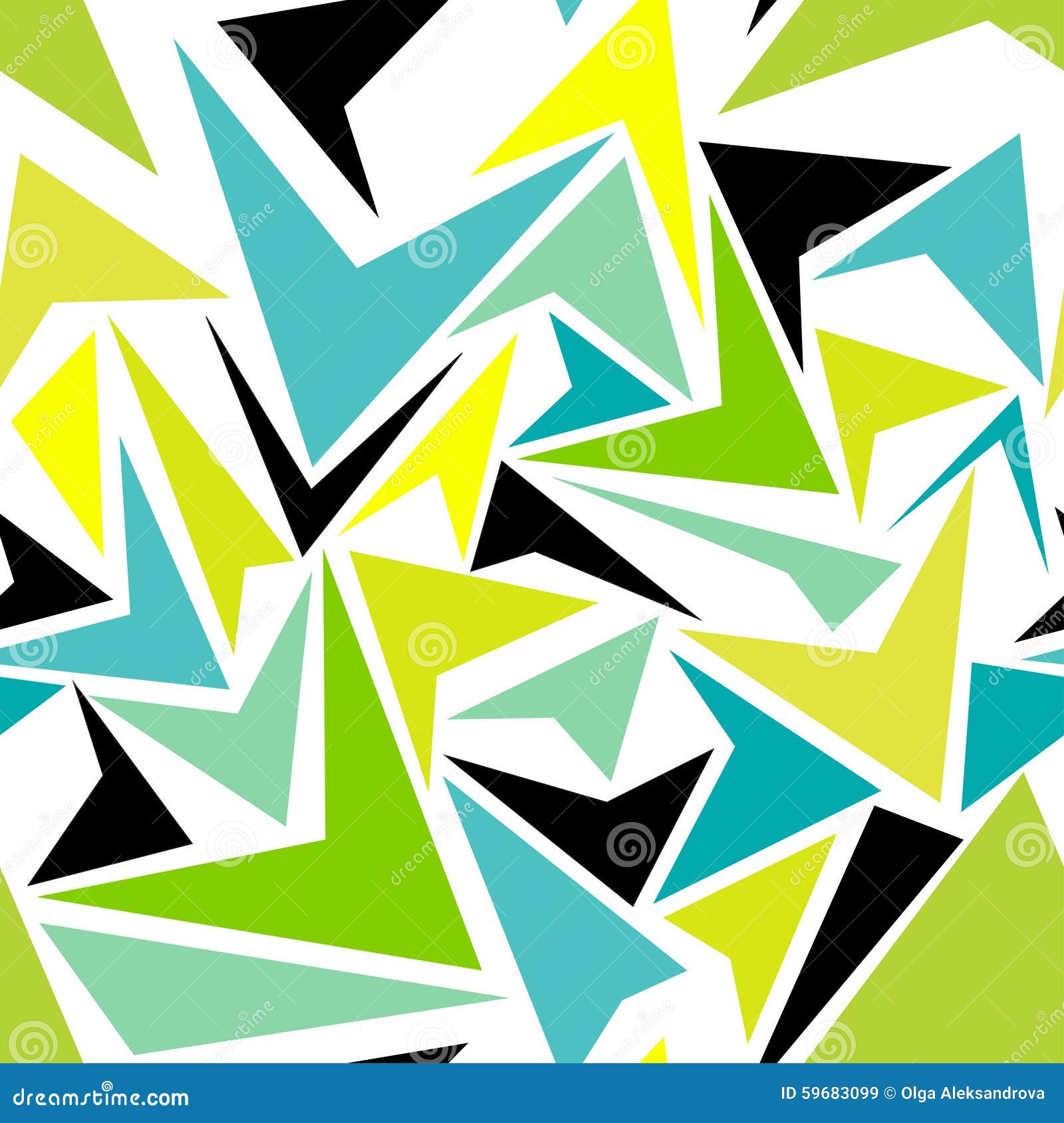 Vector Abstract Mint, Triangles Background. Pattern Stock Vector ...