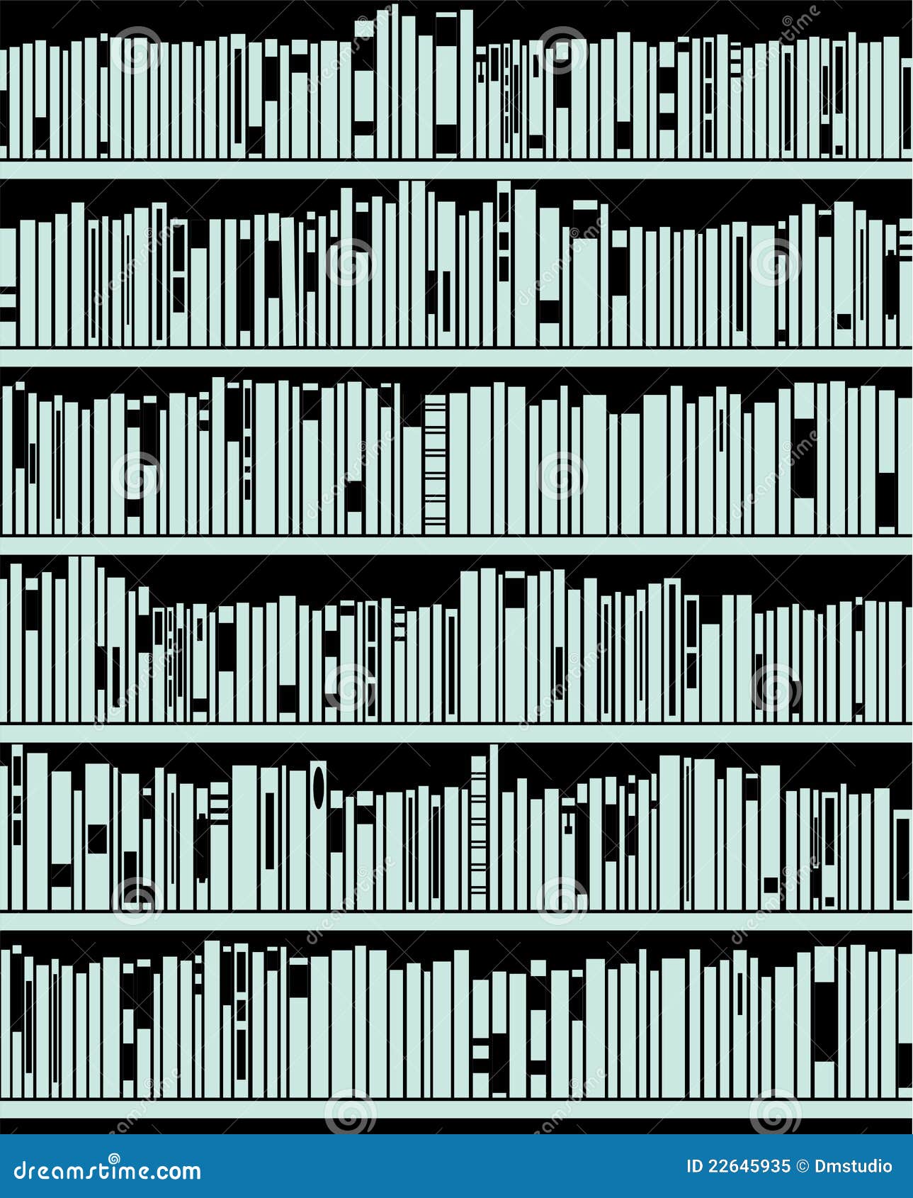 Modern Bookshelf Vector Illustration | CartoonDealer.com #14498086