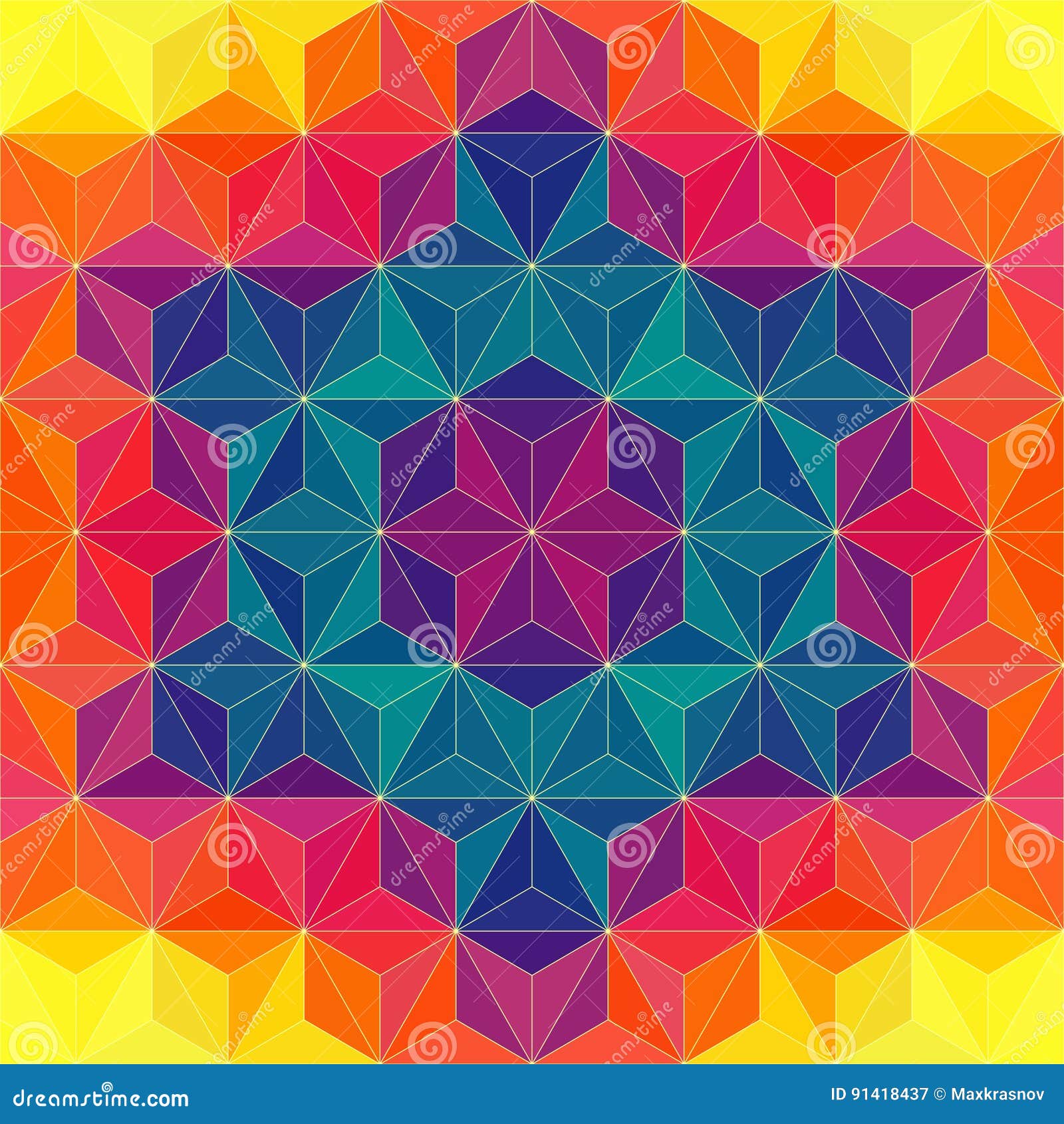 Vector Abstract Modern Psychedelic Pattern Stock Vector - Illustration ...