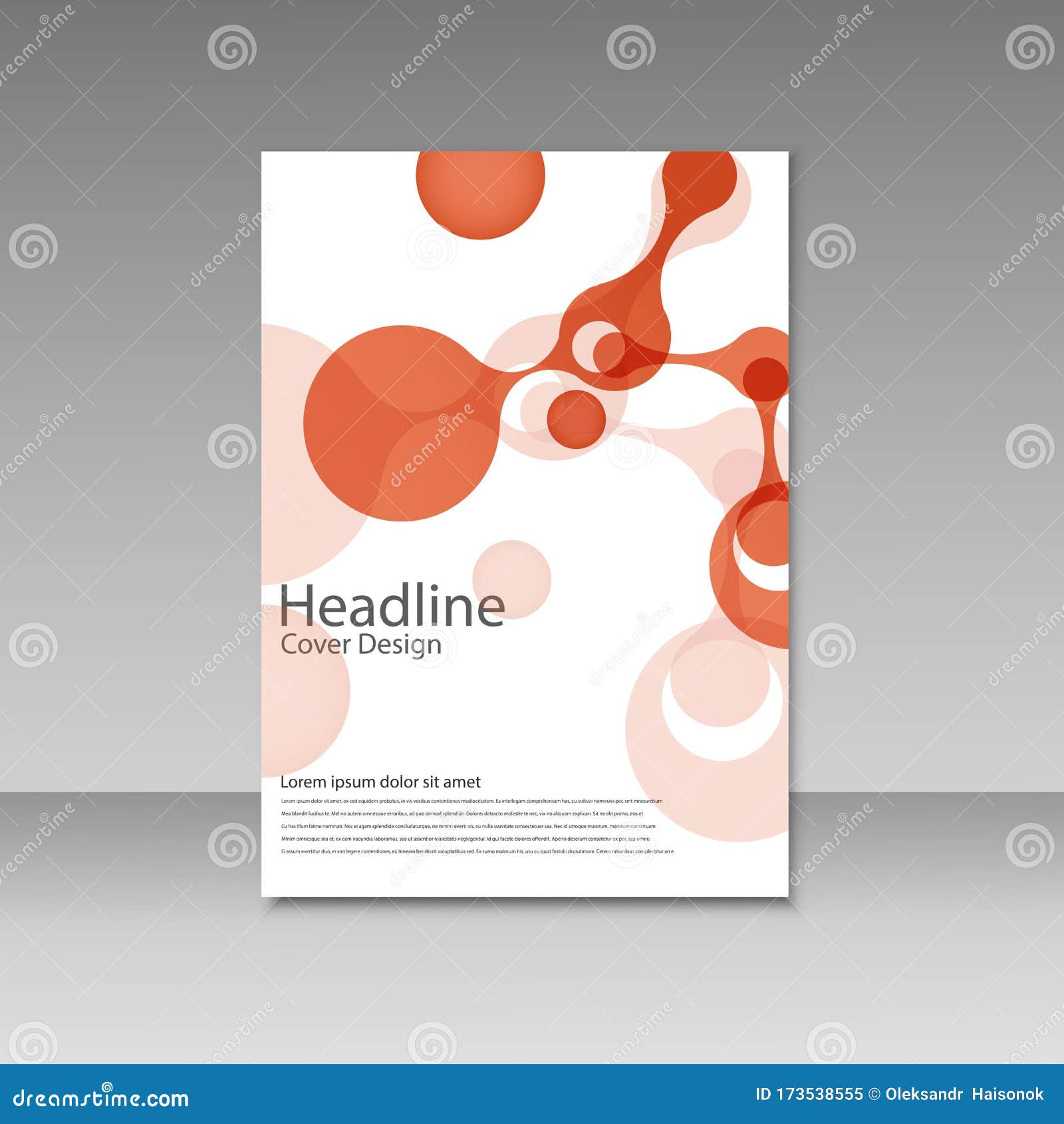 Vector Abstract Molecular Structure. Template Design Stock Vector ...