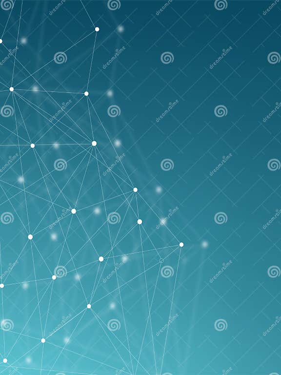 Technological Connection in Cloud Computer, Blue Dot Network, Abstract ...