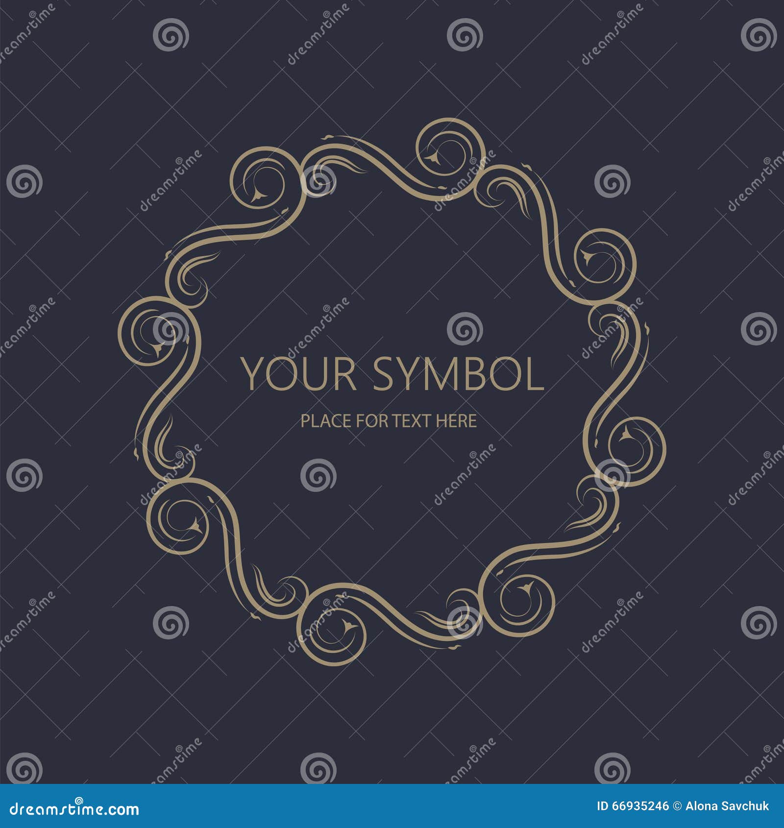 Vector abstract monogram stock vector. Illustration of graphic - 66935246
