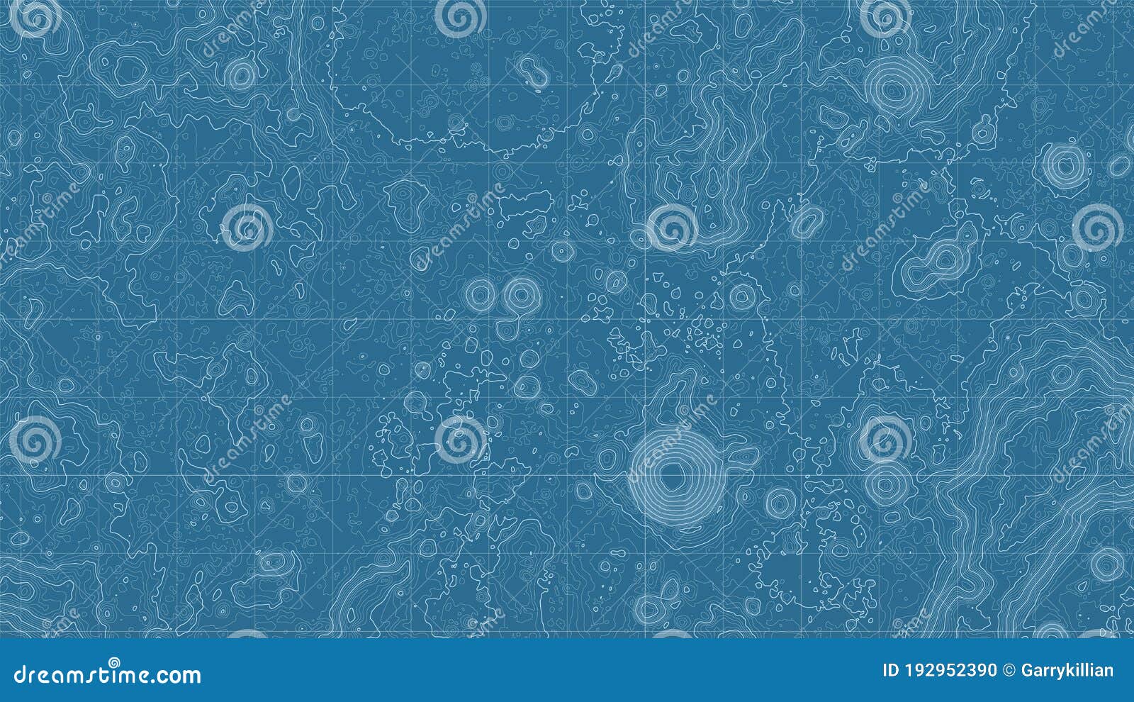 Vector Abstract Moon Relief Map. Generated Conceptual Lunar Elevation ...