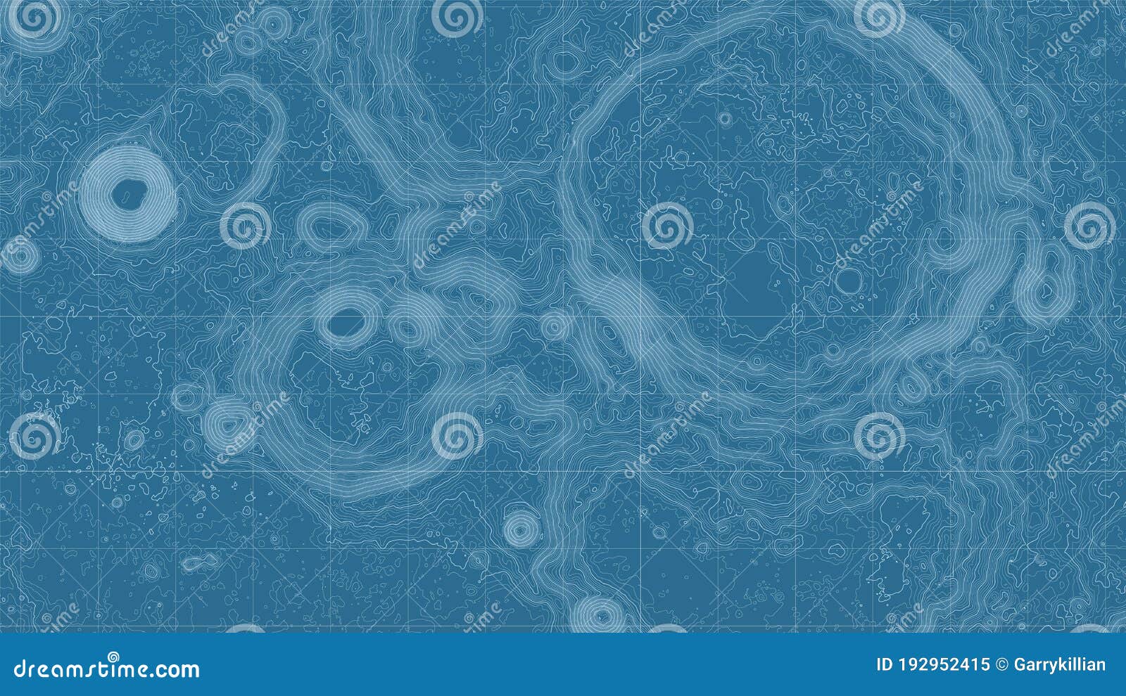 Vector Abstract Moon Relief Map. Generated Conceptual Lunar Elevation ...