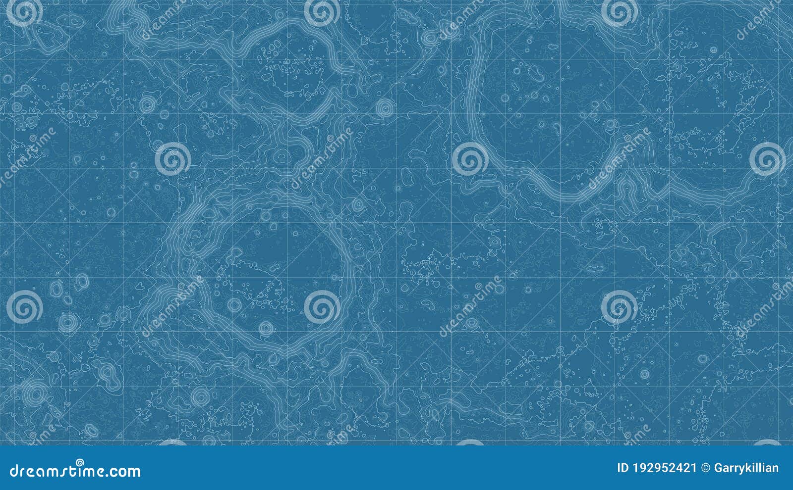 Vector Abstract Moon Relief Map. Generated Conceptual Lunar Elevation ...