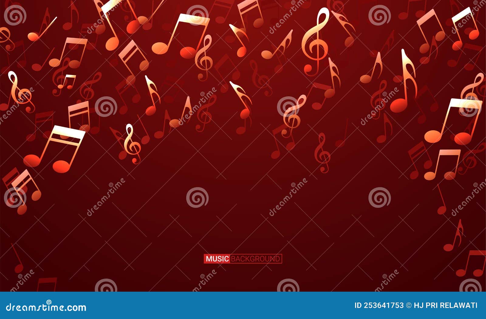 Vector Abstract Musical Background. Vector Illustration Stock Vector ...