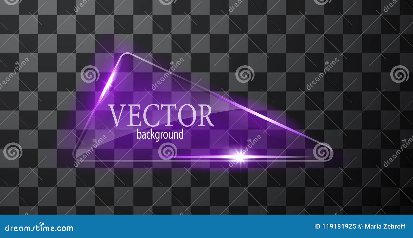 Vector Abstract Neon Triangle Stock Vector - Illustration of geometric ...