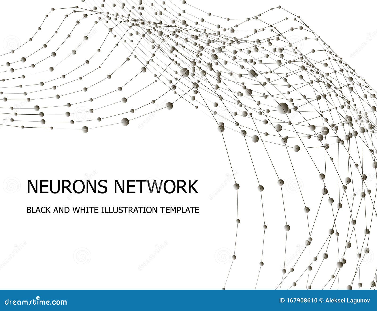 Vector Abstract Neurons Networking Background. Stock Vector ...