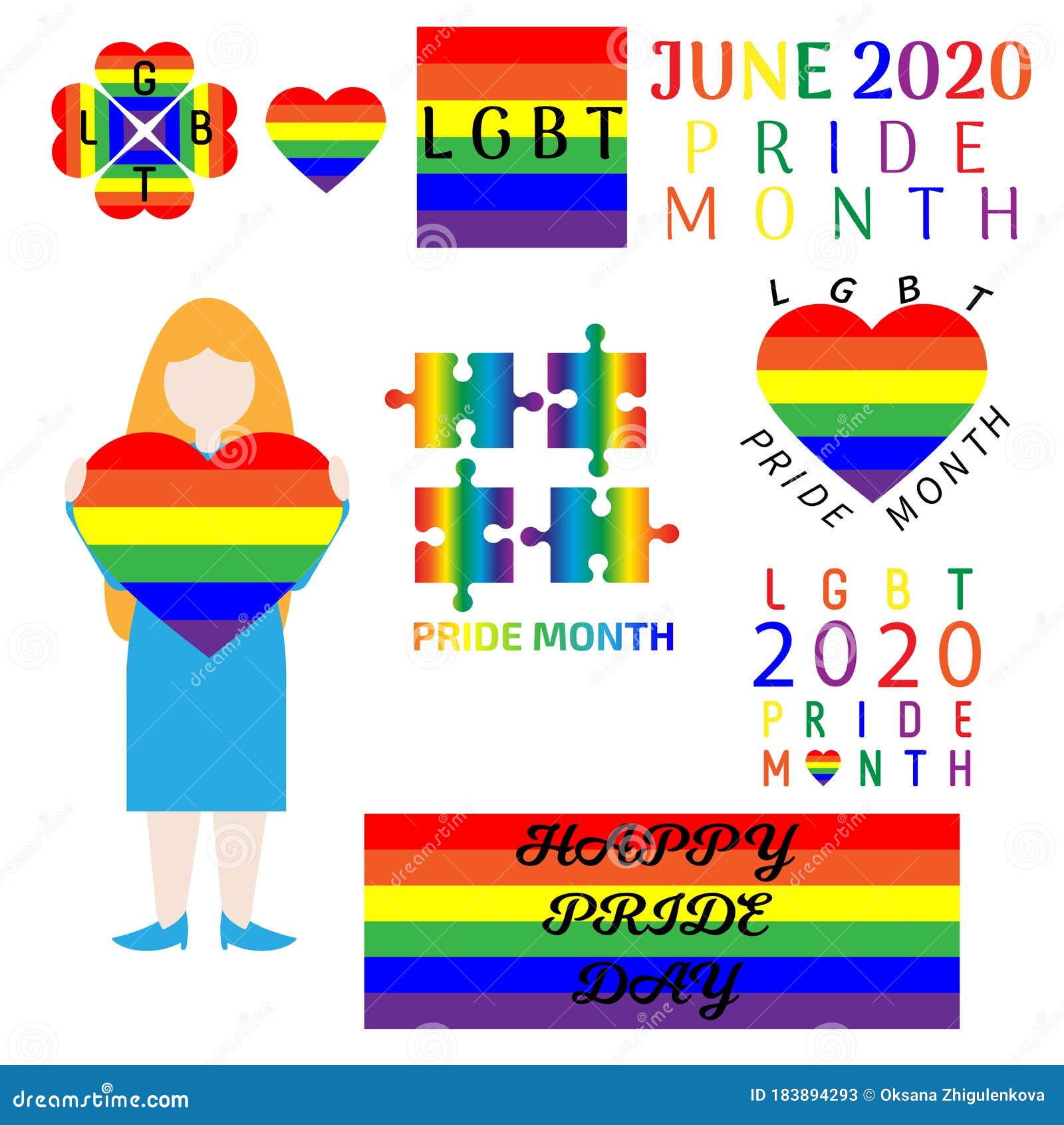 Vector Abstract Object about LGBT. Rights Symbol Stock Vector ...