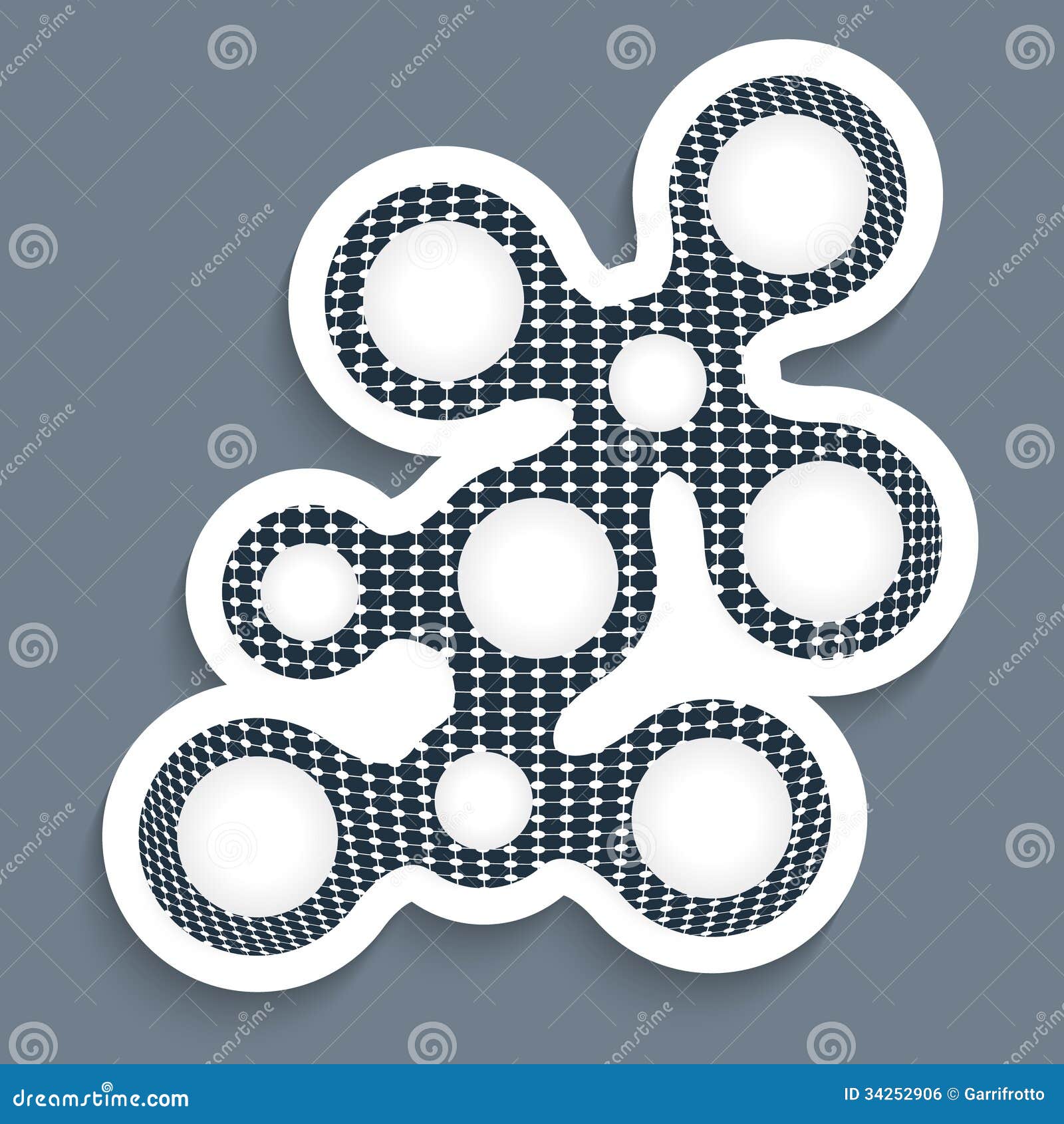 Vector abstract object stock vector. Illustration of blue - 34252906