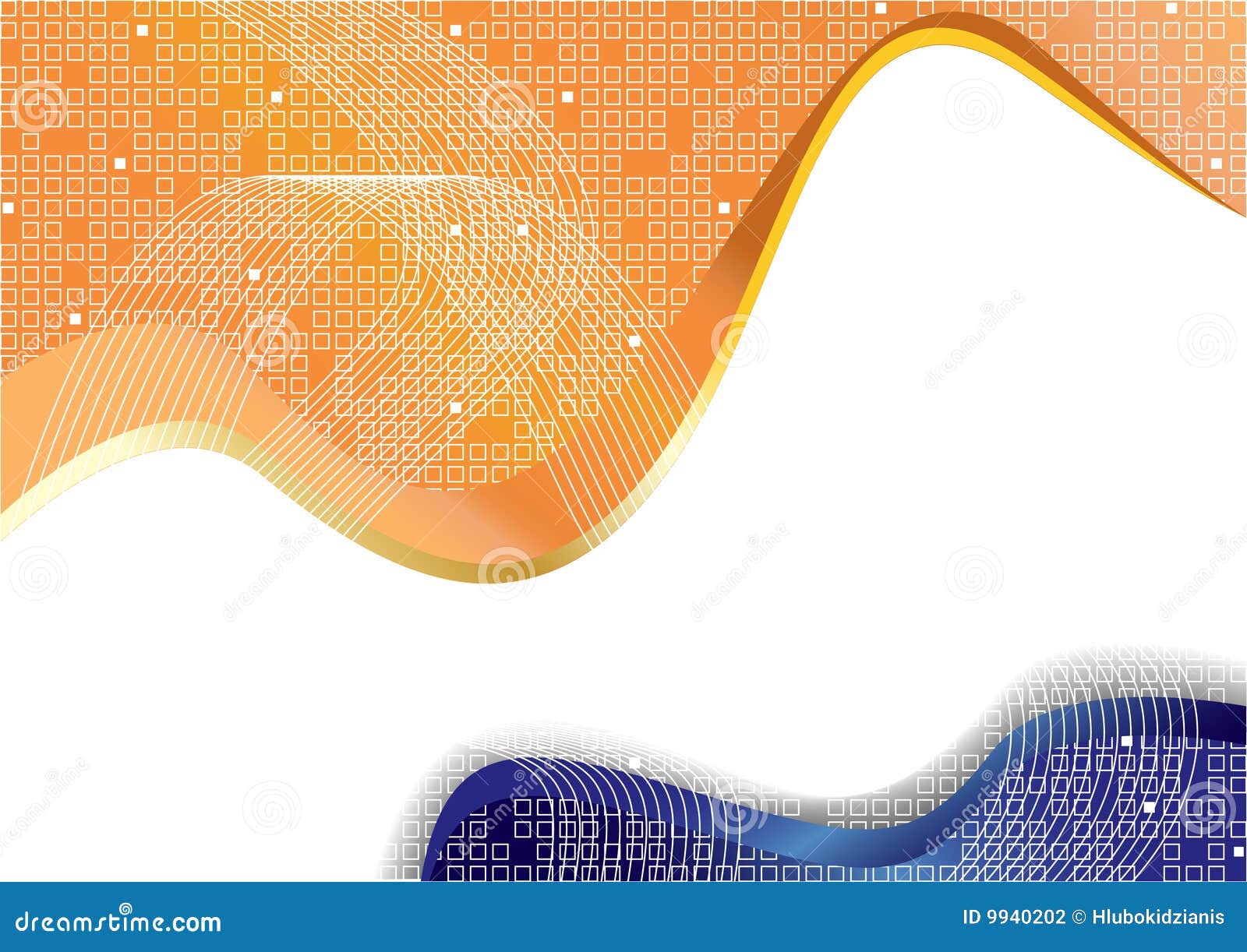Vector Abstract Orange and Blue Background Stock Vector - Illustration ...
