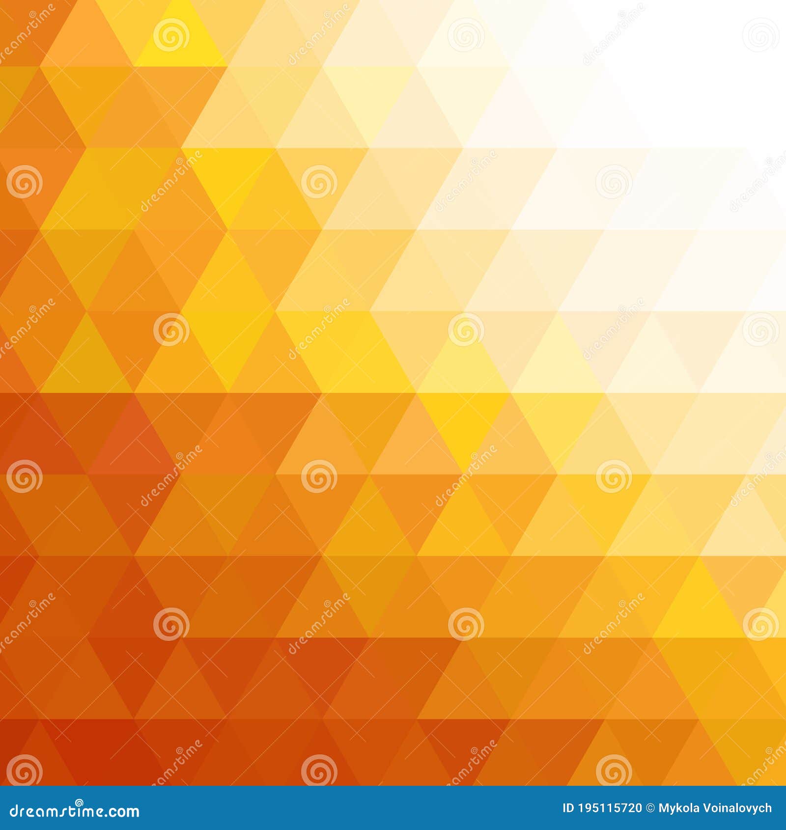Vector Abstract Orange Geometric Technology Background with Triangle ...