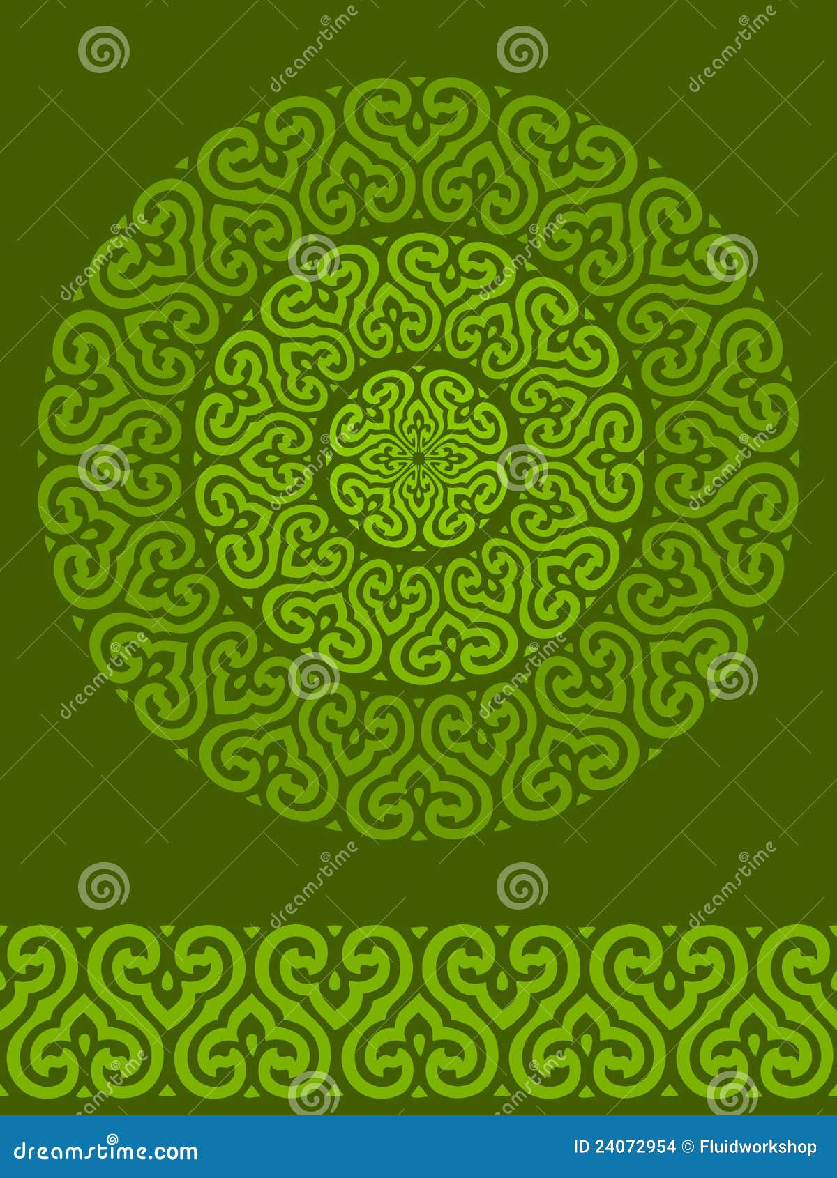 Vector Abstract Ornament stock vector. Illustration of floral - 24072954