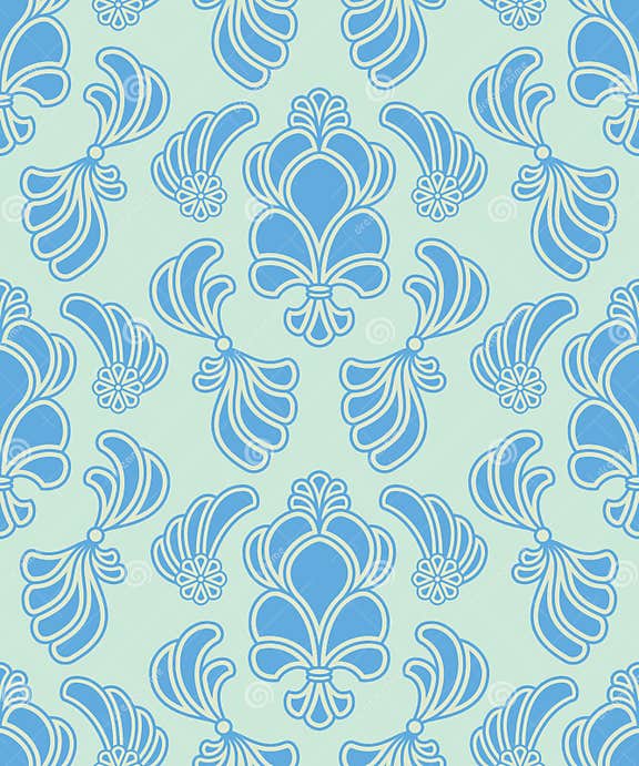 Vector Abstract Ornate Shelly Seamless Pattern Stock Vector ...