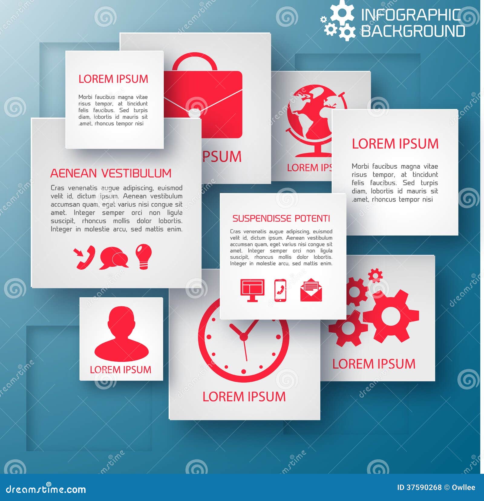 Vector Abstract Paper Infographic Background Stock Vector ...