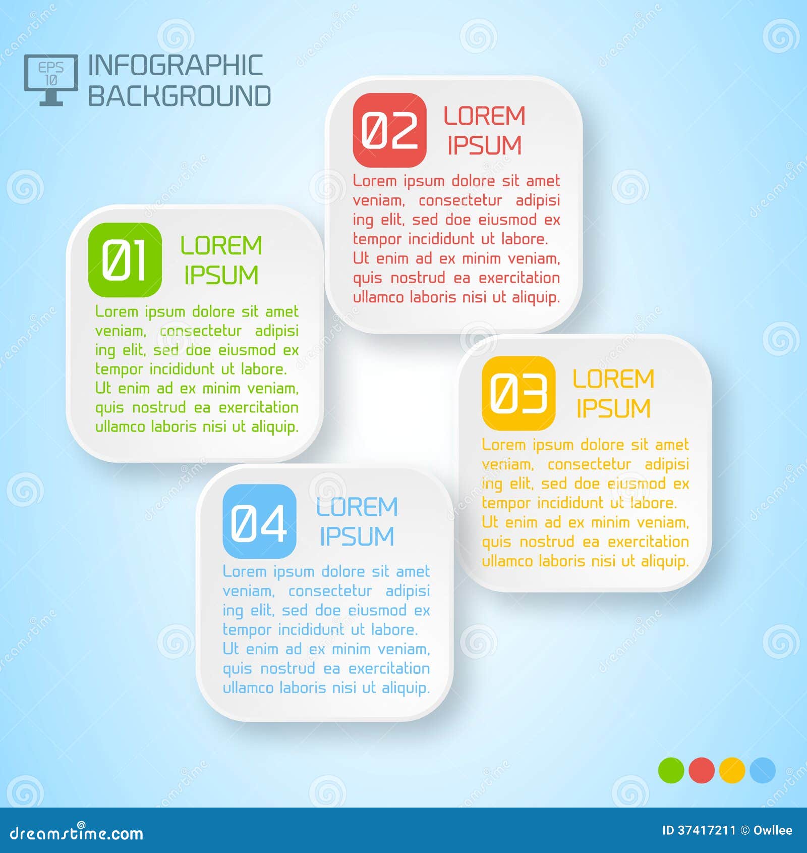 Vector Abstract Paper Infographic Background Stock Vector ...
