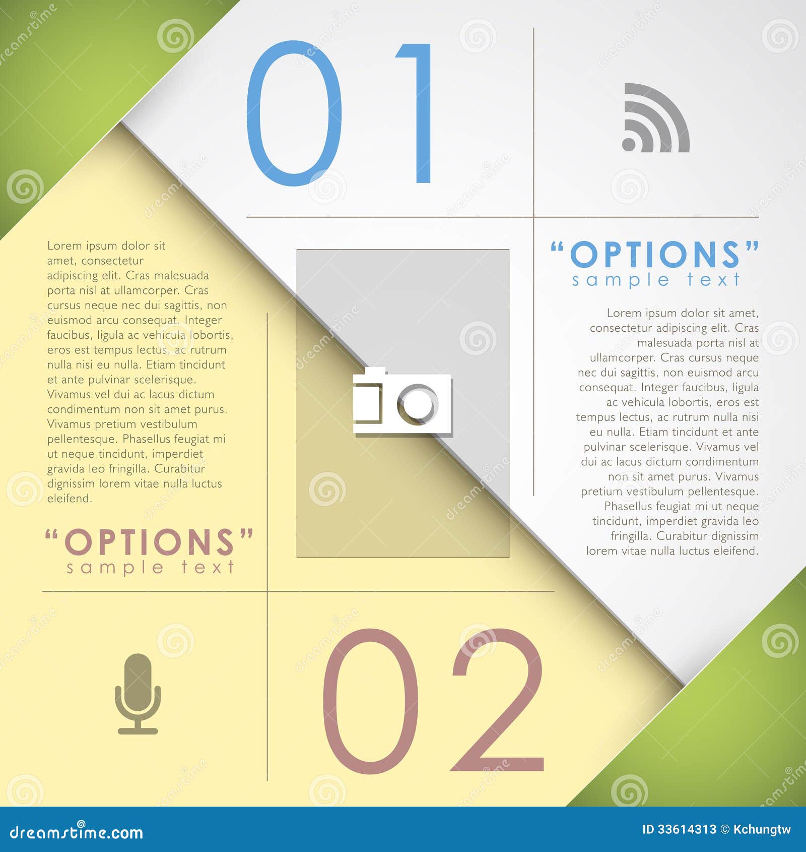 Vector Abstract Paper Infographics Stock Vector - Illustration of ...