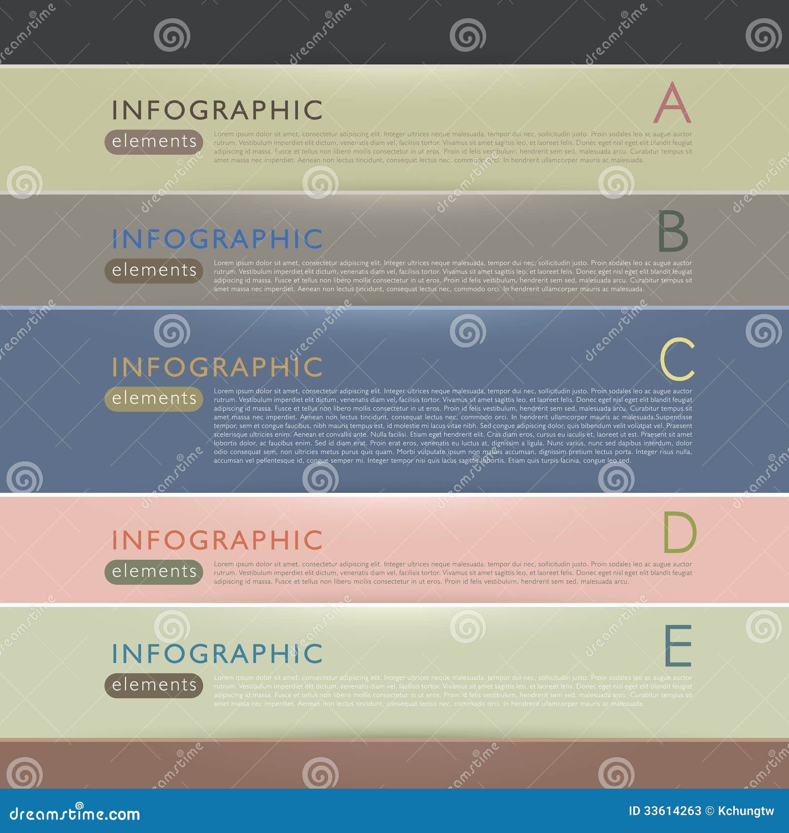 Vector Abstract Paper Infographics Stock Vector - Illustration of ...