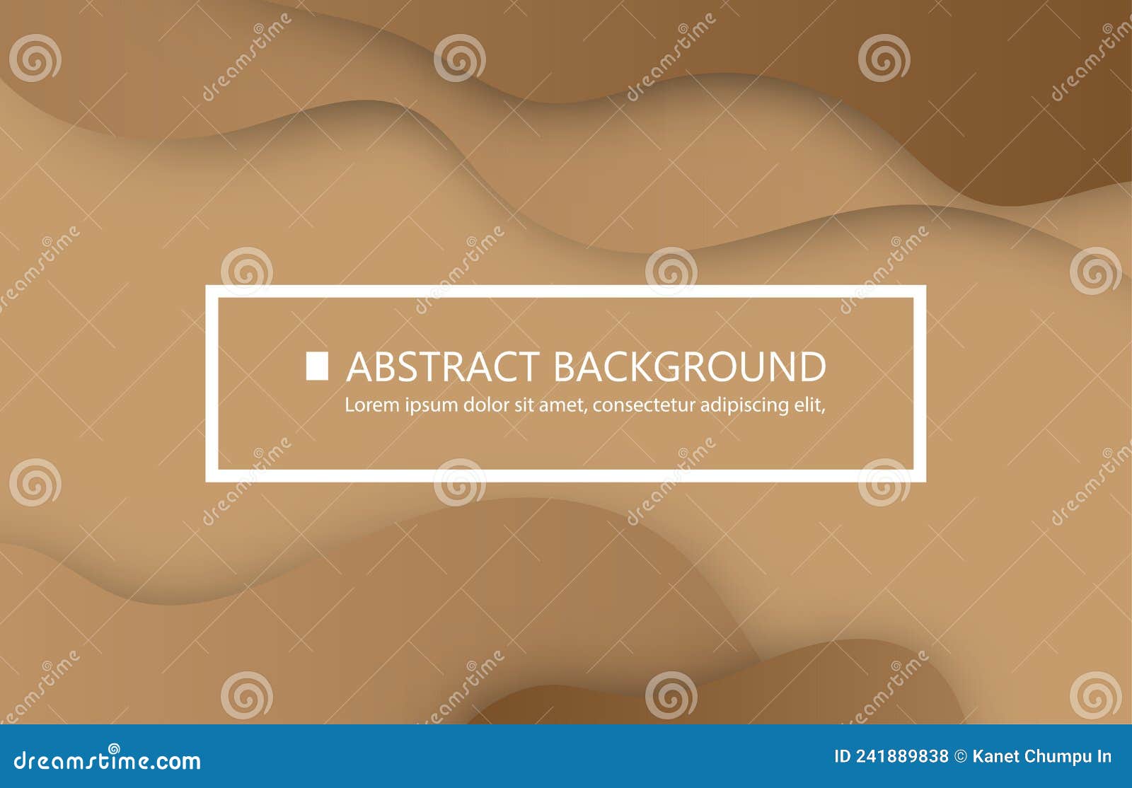 Vector Abstract Papercut Brown Background Stock Vector - Illustration ...