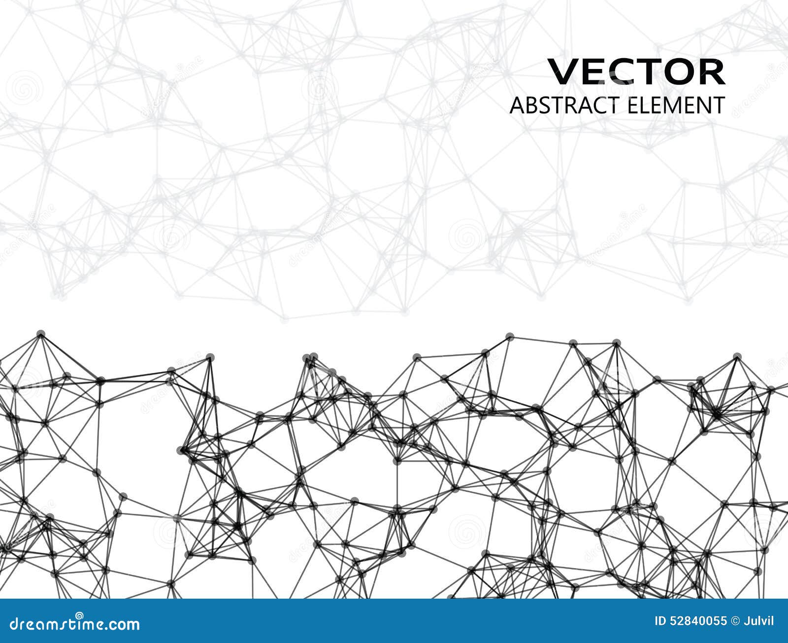 Vector abstract particles stock vector. Illustration of modern - 52840055