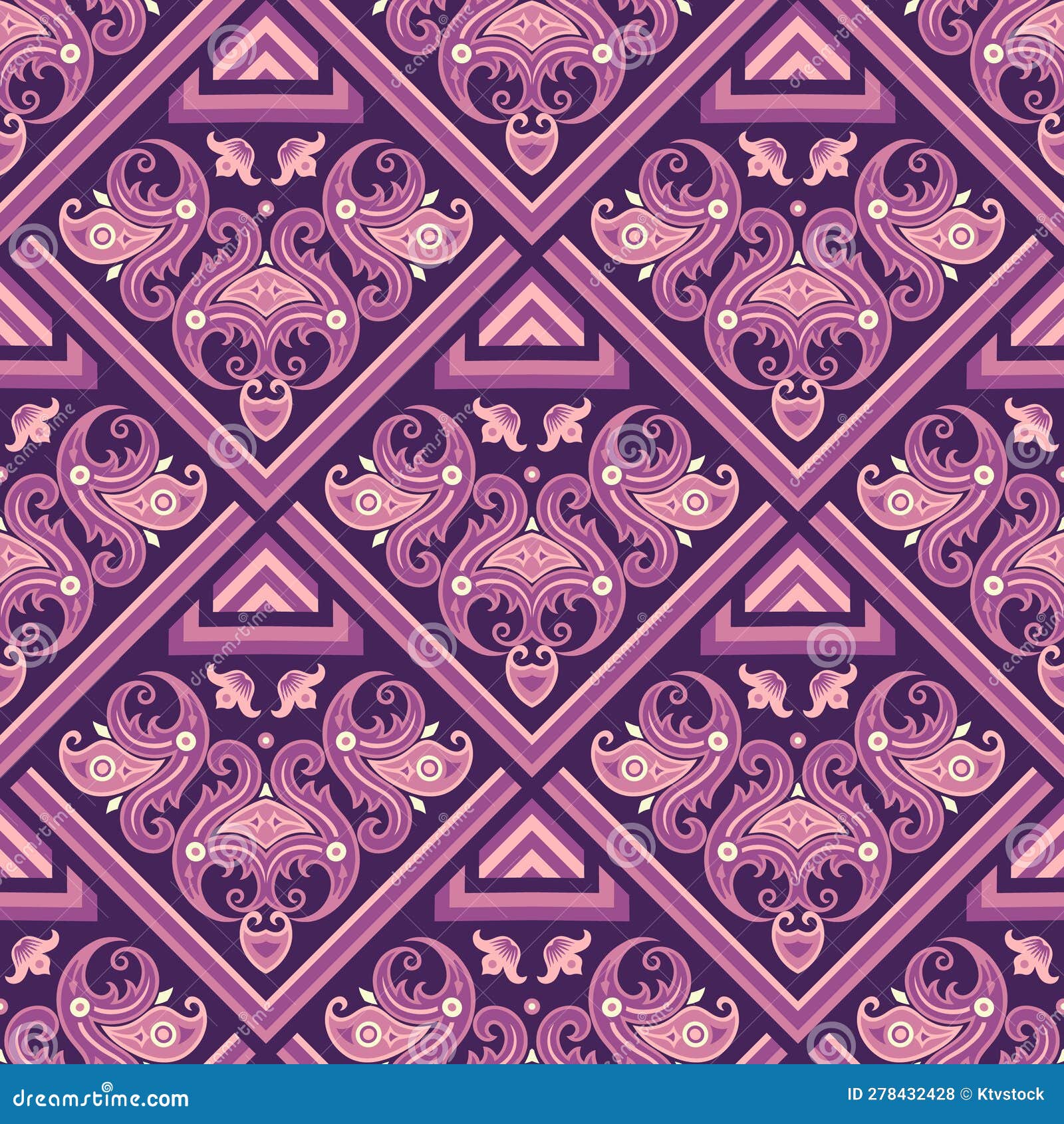 Vector Abstract Patch Pattern. Stock Photo - Image of decoration ...