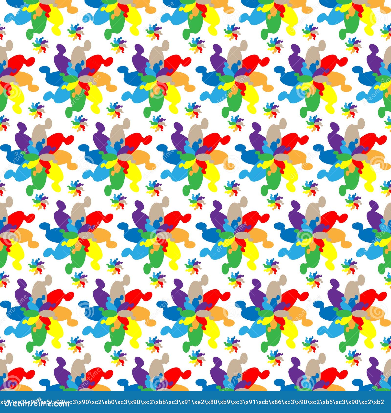 Vector Abstract Pattern of Colored Geometric Shapes in the Form of ...